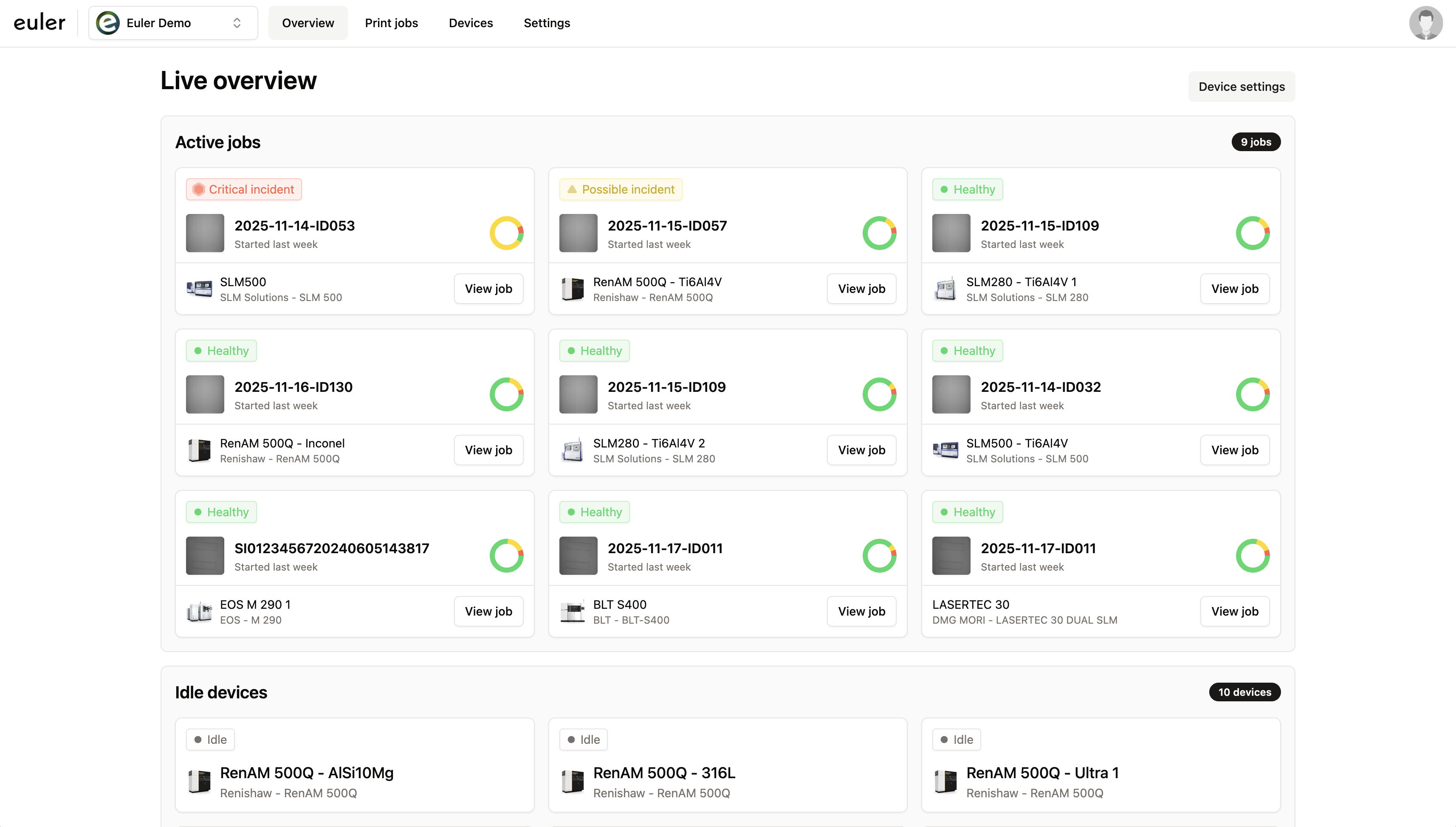 Device monitoring | Euler docs